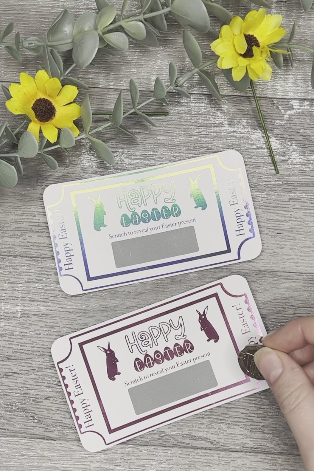 Personalised Easter scratch card – CraftyPrintsbyHelen